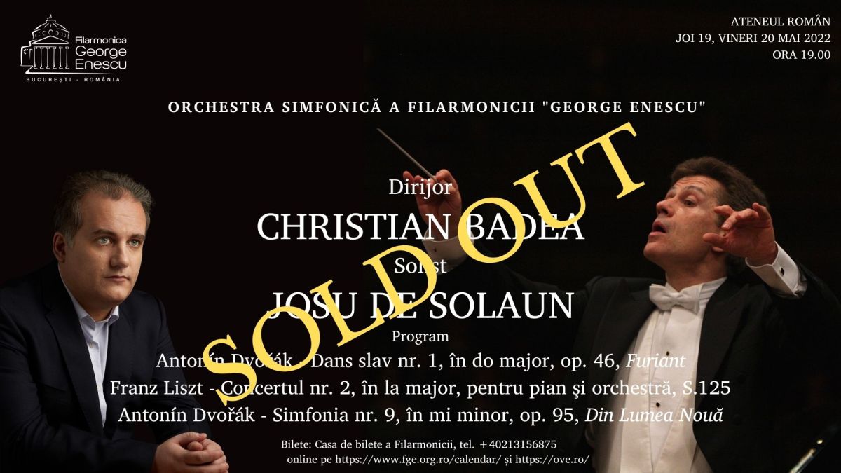 Josu De Solaun și Christian Badea cu Liszt și Dvořák la Ateneu – Despre ...